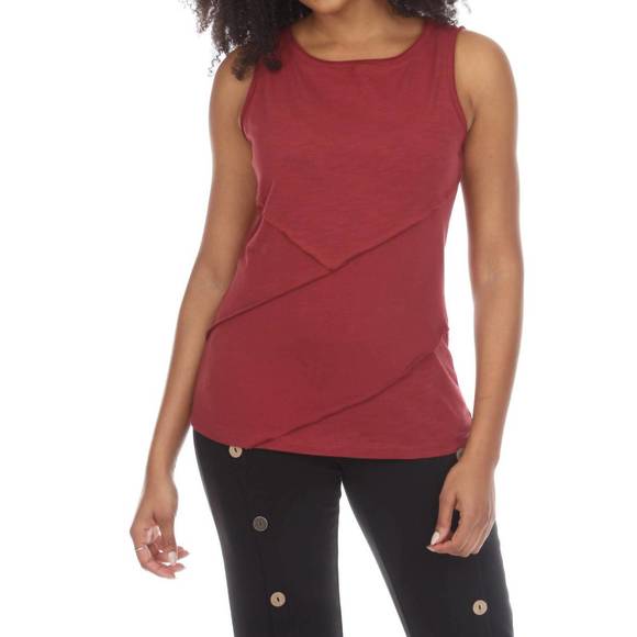neon buddha | Tops | New Neon Buddha Classy Tank Top In Maroon | Poshmark